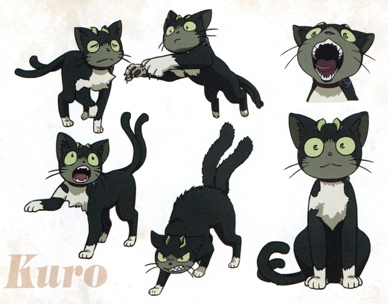 oohigashi yurie ao no exorcist kuro (ao no exorcist) character design neko | #1180135 | yande.re